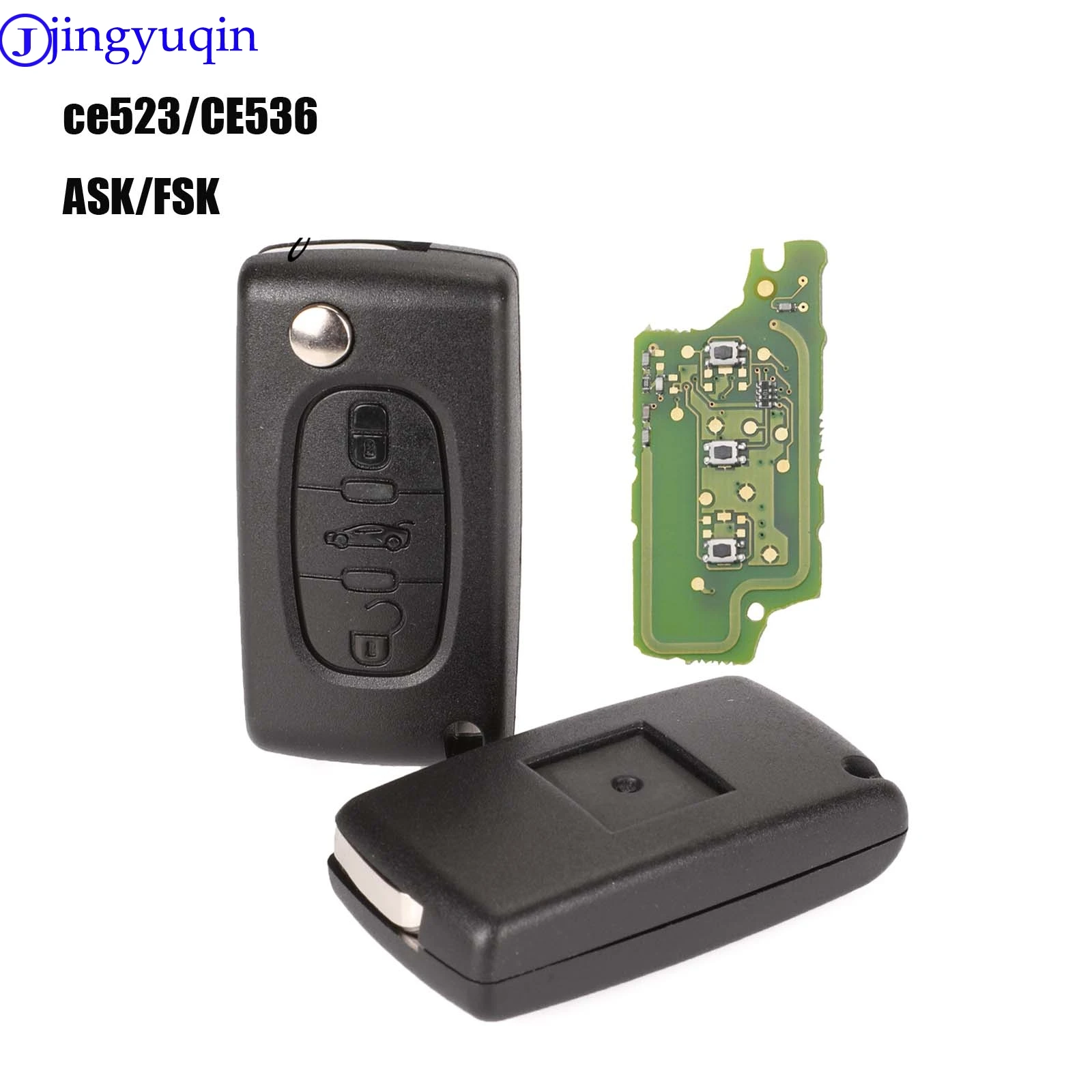 Jingyuqin 433 МГц спросить FSK ключ для peugeot 207 307 407 208 308 408 ...