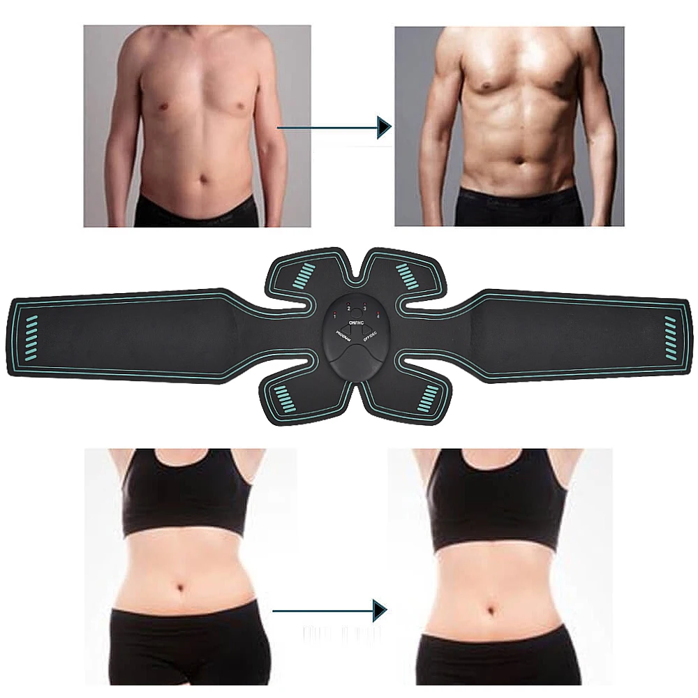 Electric Ab Belt - Classic with 4 Levels of Intensity - Electric Muscle ...