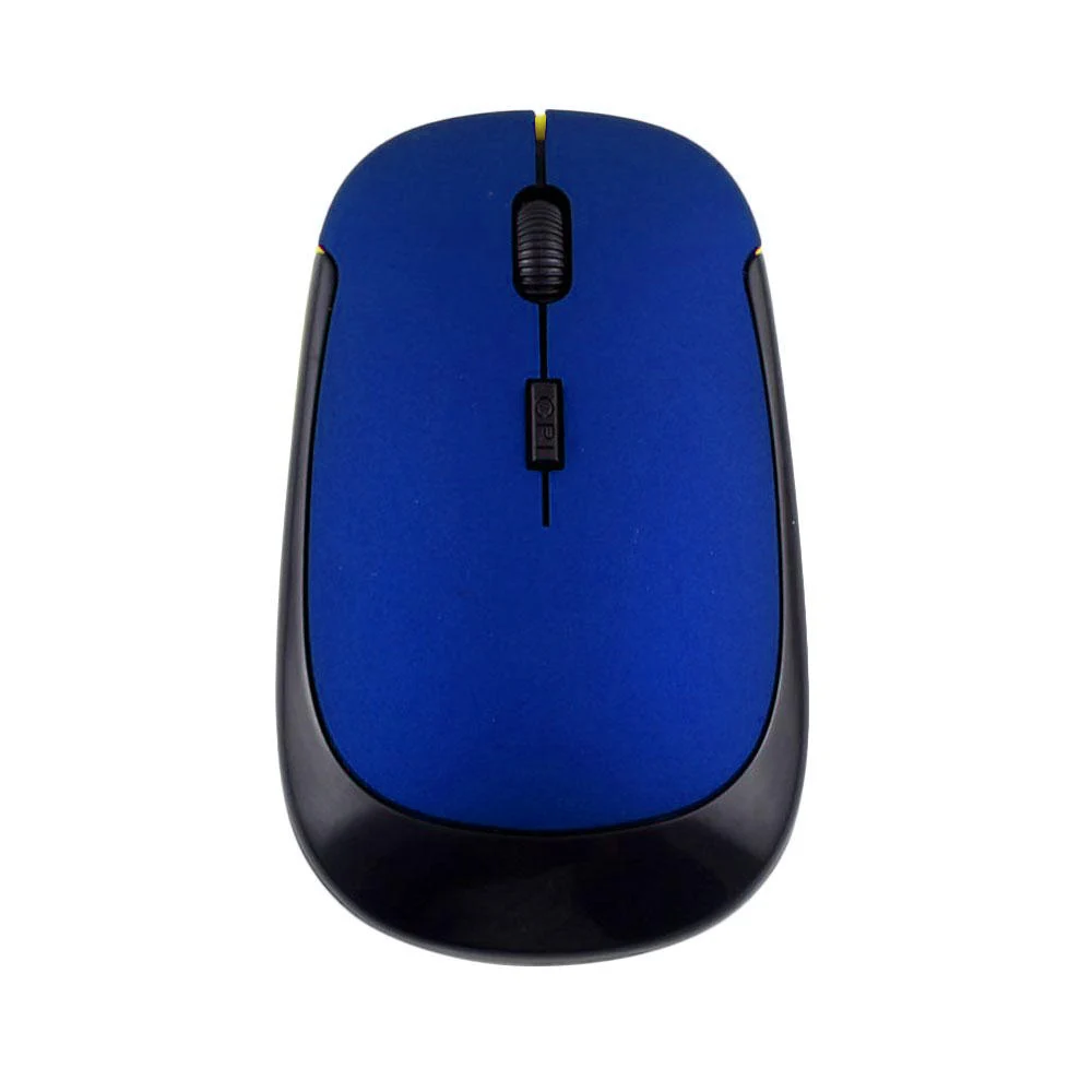 Mouse Nirkabel 2.4 GHz Wi fi Tikus Notebook Komputer Desktop Bisu Mini ...