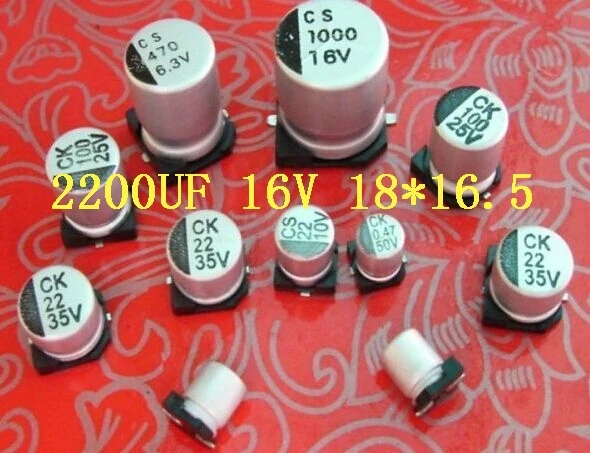 SMD aluminum electrolytic capacitor 16V 2200UF 18X16.5 2200UF 16V 18*16 ...