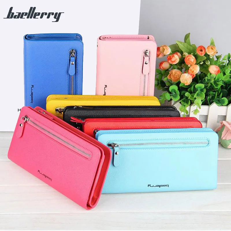New!!!Unique Fashion Women Wallets Female Purse Long PU Leather Zipper ...