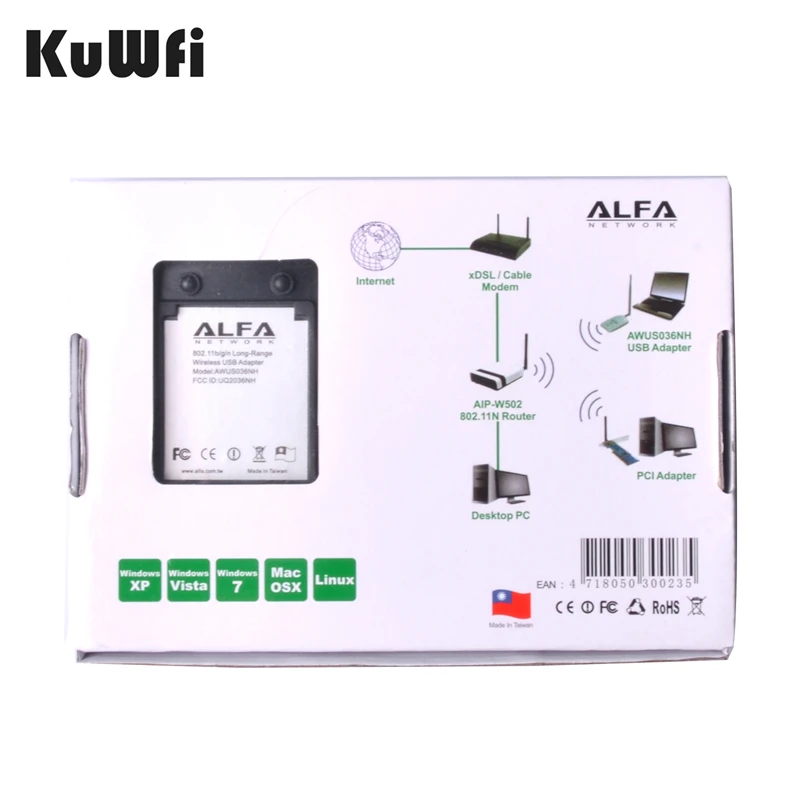 On Sale Alfa USB AWUS036NH Ralink 3070L Chipset 2000mW Wireless N USB ...