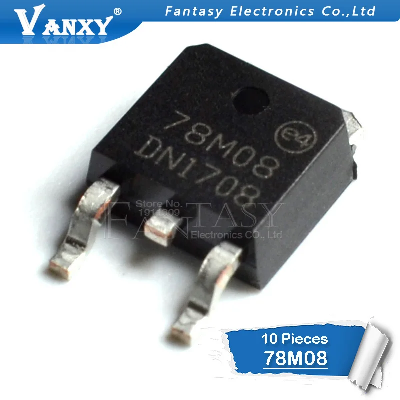 10PCS 7808 78M08 TO252 L78M08CDT L78M08 three regulator TO 252 SMD new ...