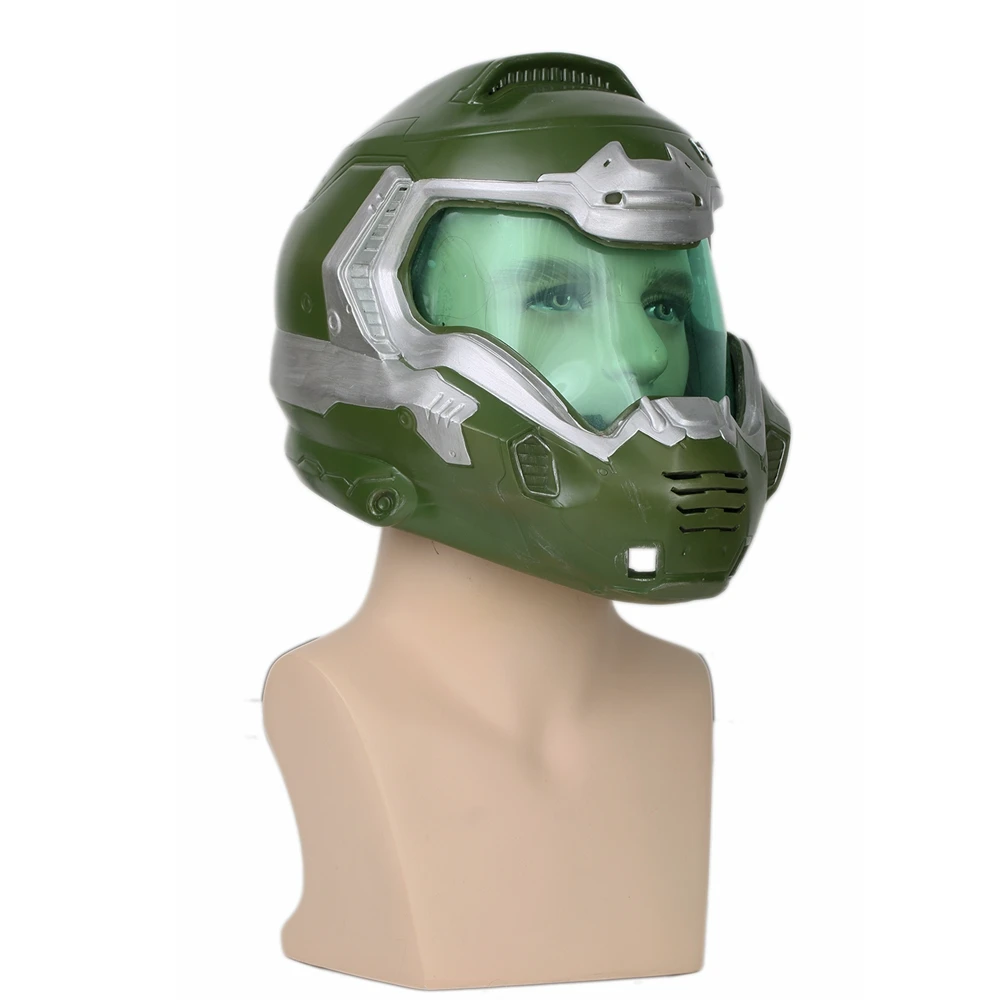 Game Doom Doomguy Full Head Helmet Cosplay Mask - AllCosplay.com