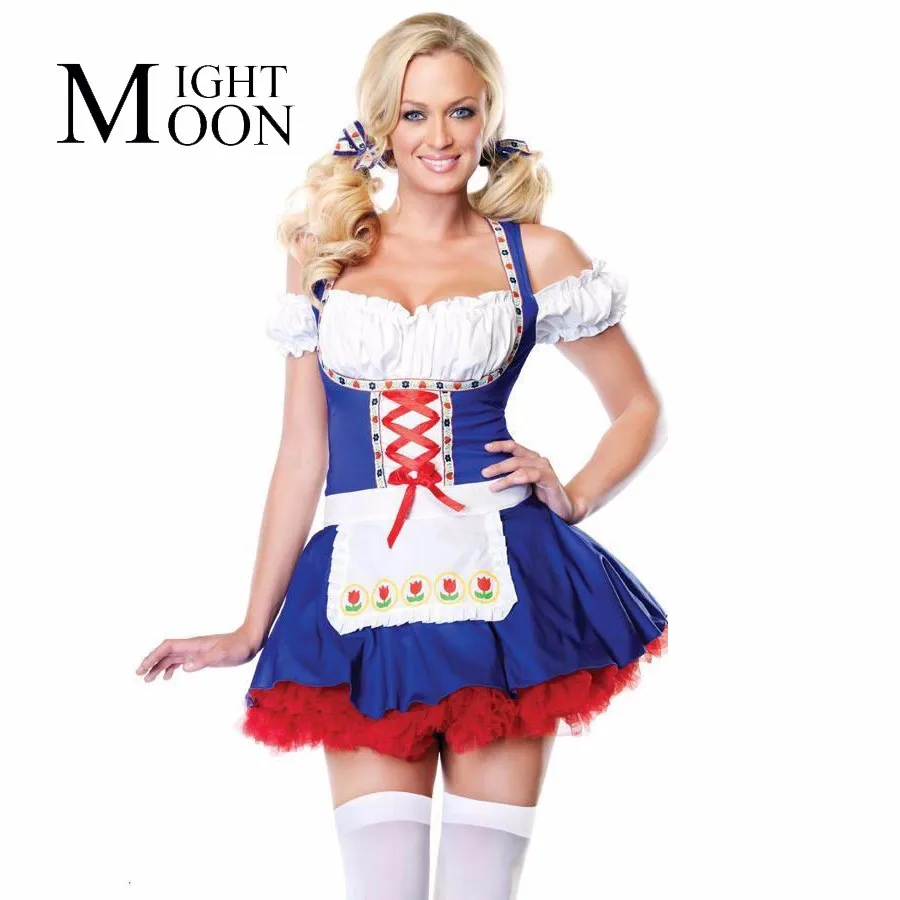 Moonight 2018 New Maid Costume Bar Maid Dress Sexy Cosplay Costumes For