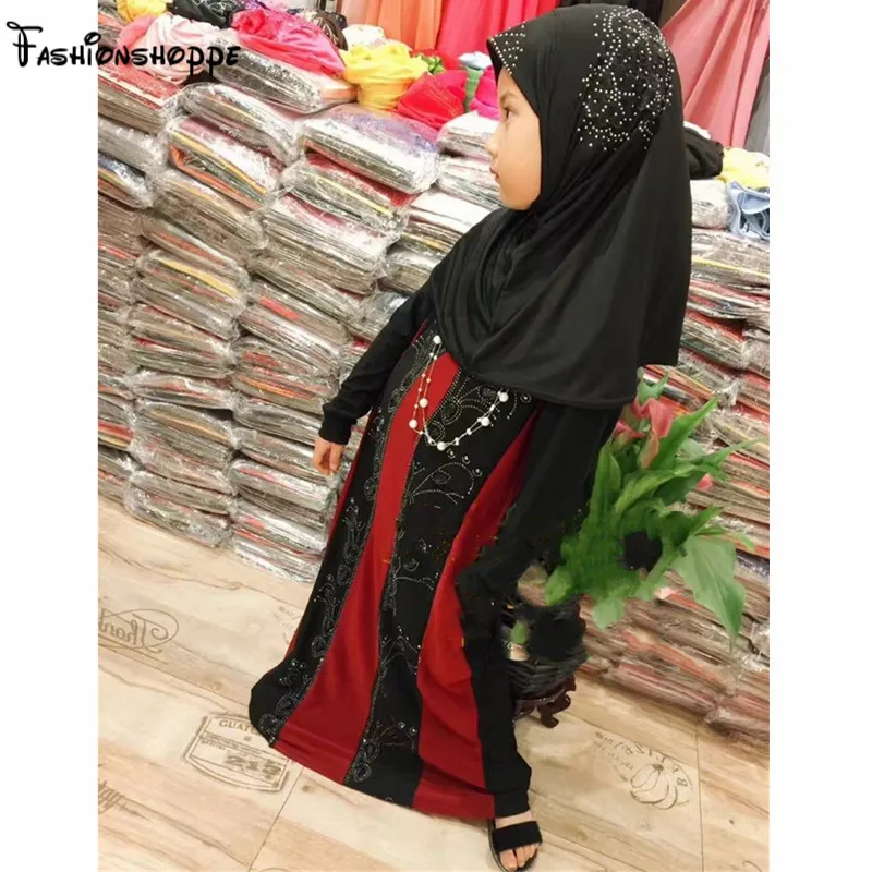 Jilbab Abaya Burka Hijab For Kid New Girls Maxi Dress Kids Full Length ...