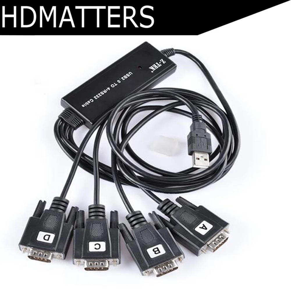Aliexpress.com : Buy 4 port USB to serial cable 2.0 USB to serial 4X ...