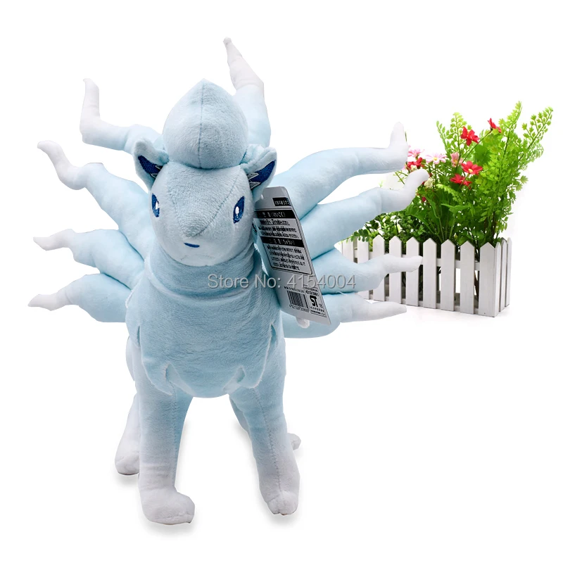 30 cm Big Size Anime Peluche Standing Toys Ice Alola Ninetales Stuffed ...