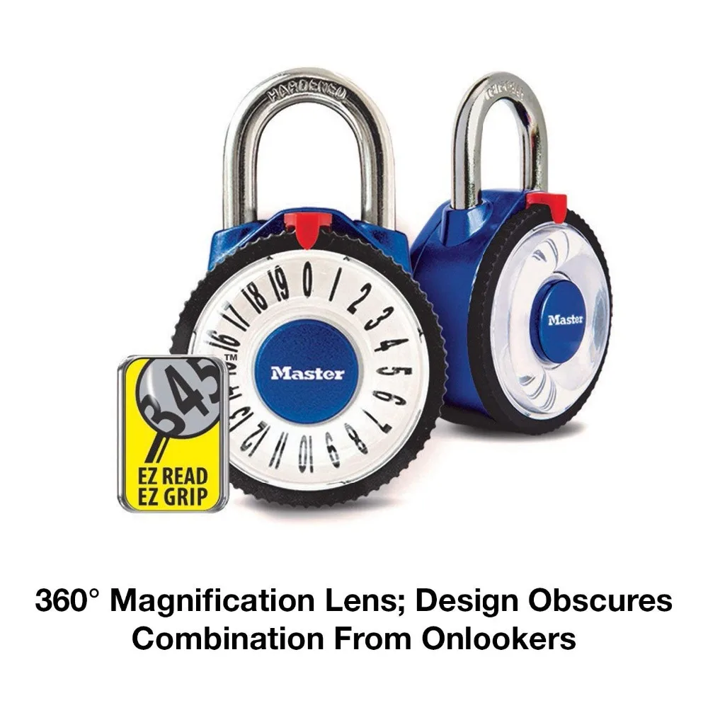 Master Lock Wide Combination Dial Padlock with Aluminum Cover Smart ...
