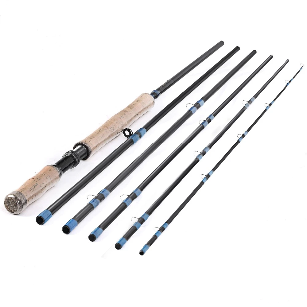 14ft 9/10 Carbon Spey Fly Fishing Rod Pole Medium-fast 6 Pieces ...