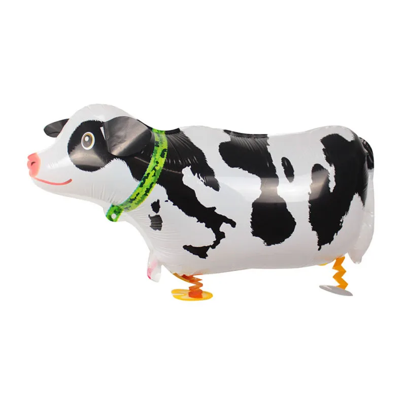1 Pçs/lote Vaca Animal de Estimação Andando Balão de Hélio Foil Balões ...