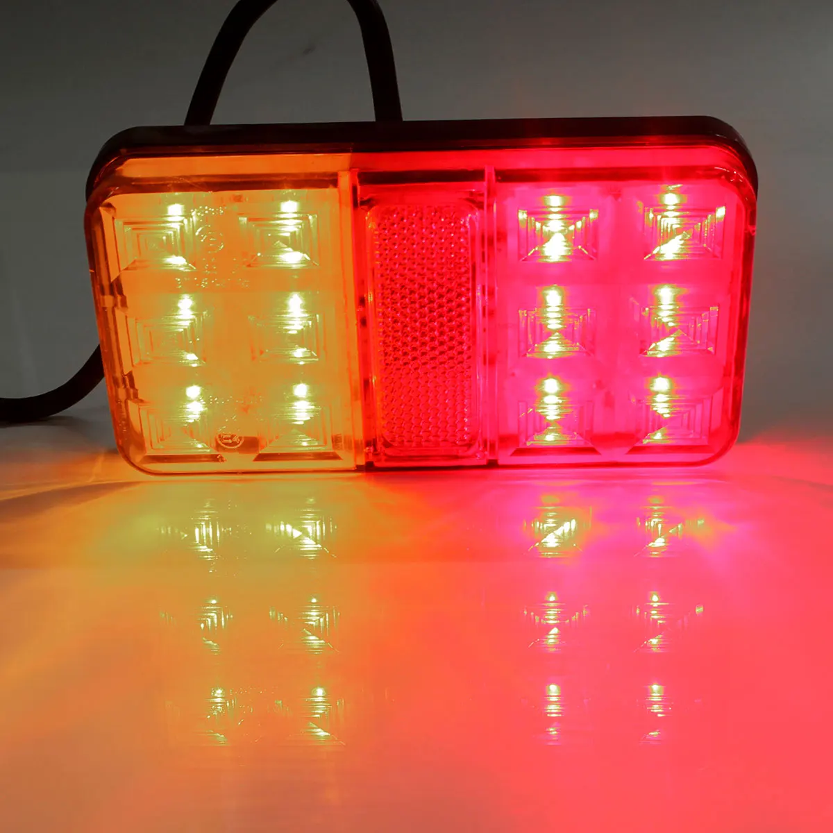 2x Trailer Truck Lorry Caravan LED Rear Tail Brake Stop Light Indicator ...