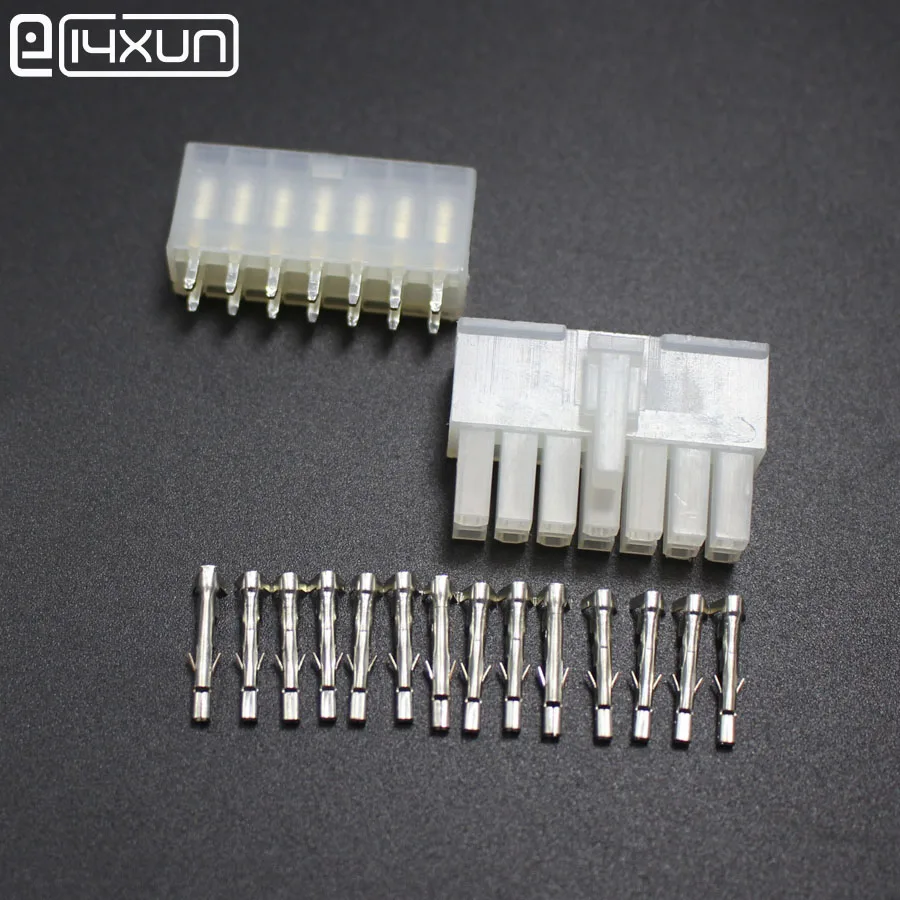 1sets 5557 5569 14P Straight Pin Wire Terminals Electrical Connector 4 ...