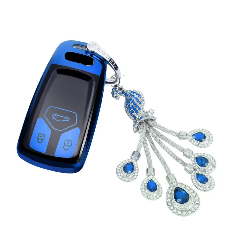 Tpu Soft Car Key Cover Case Key Case For Audi A4 B9 Q5 Q7 Tt Tts 8s