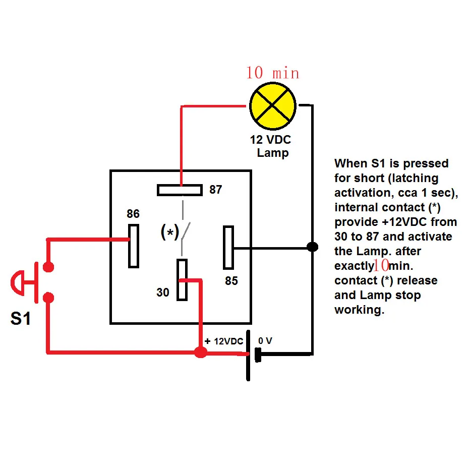 Produs 10 minutes timer relay delay off after reset switch turn on ...