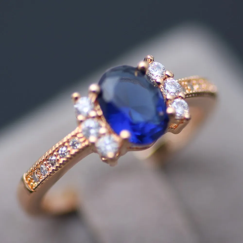 djj053 gold inlaid zircon butterfly ring birthday gift jewelry ...