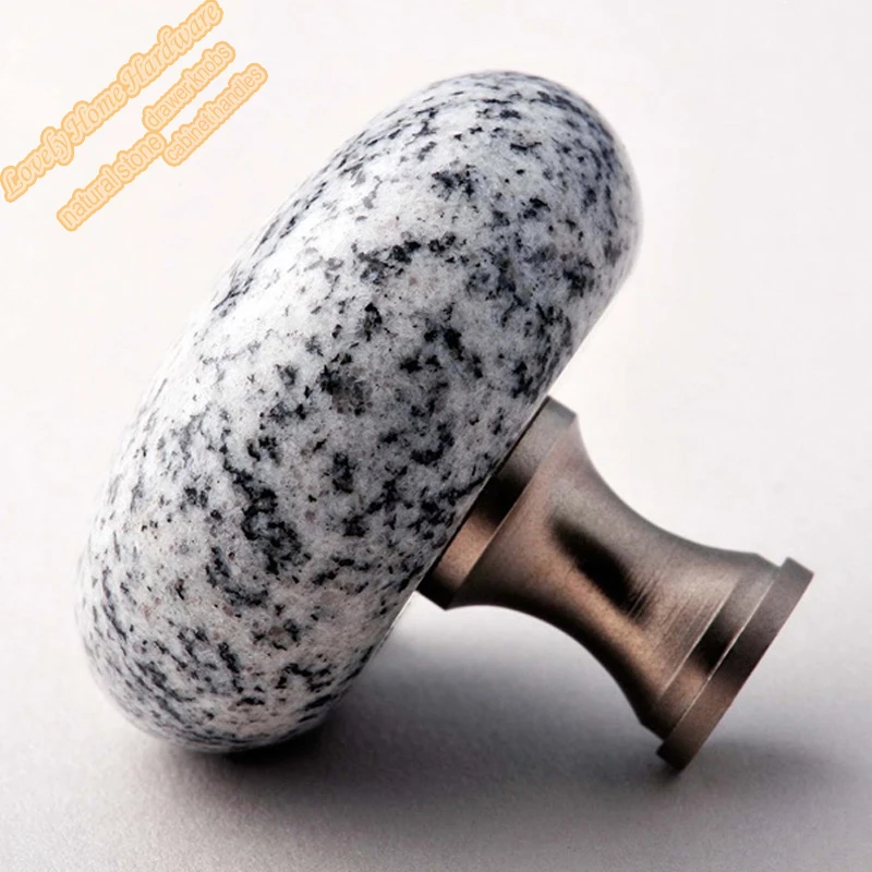 Black and White Kitchen Cabinet Knobs & Handles,Big Drawer Knob for Furniture Door,50mm Diameter ...