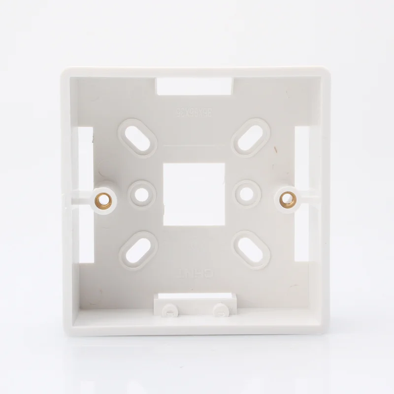 Pure-White-Wiring-Bottom-Box-Socket-Basebox-Glossy-Surface-Mounting ...