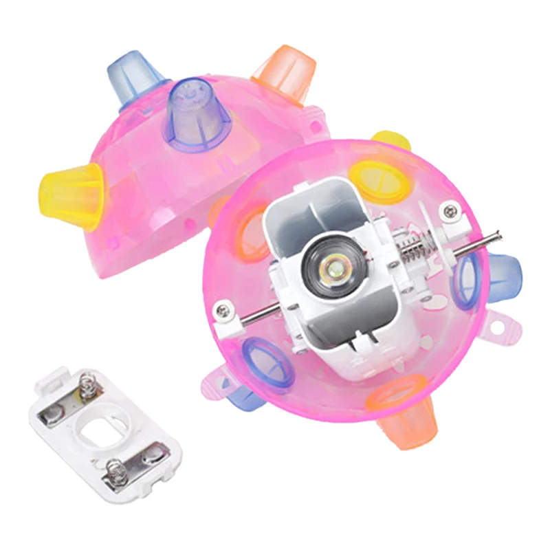 LED Jumping Joggle Sound Sensitive Vibrating Powered Ball Game Kids ...