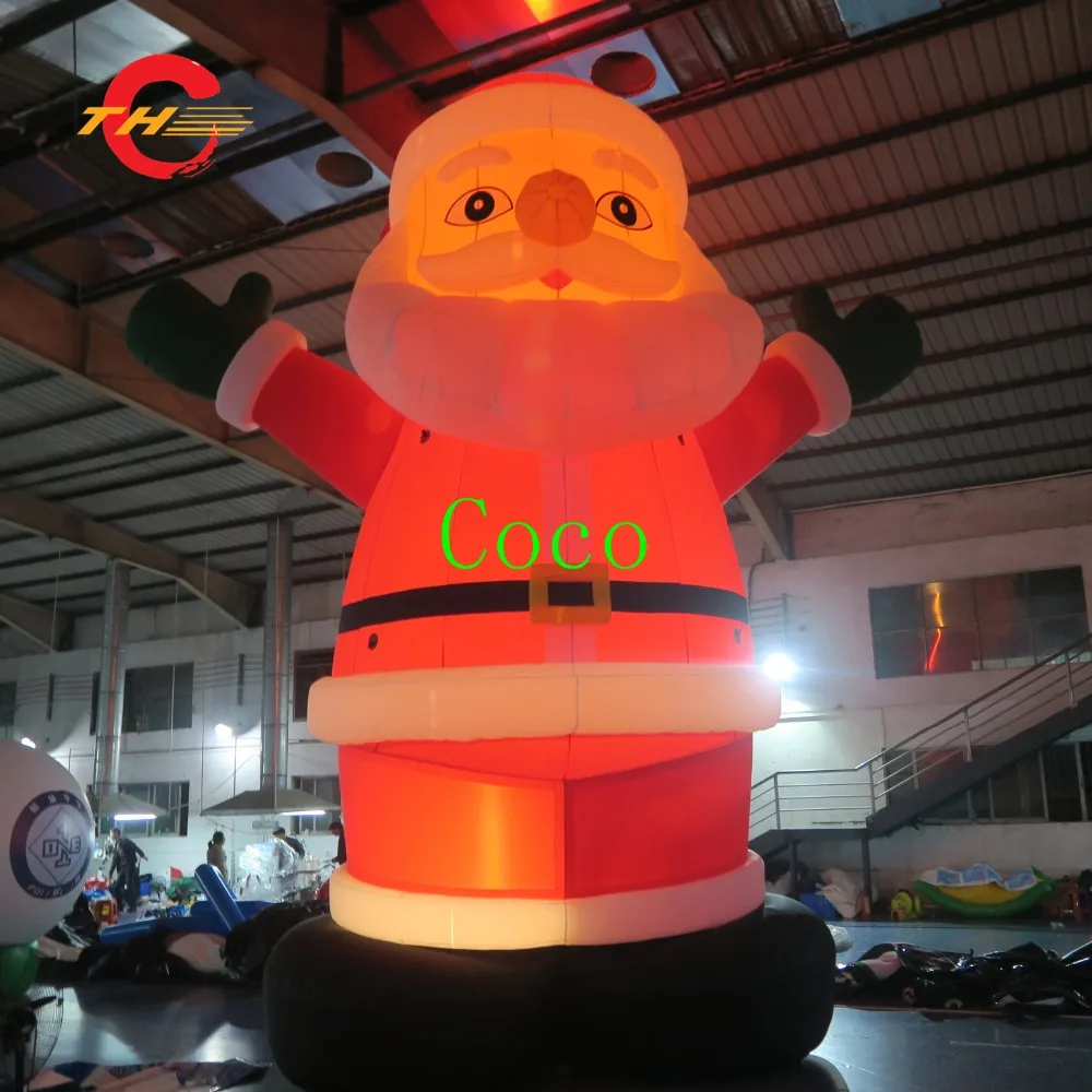 Free Air Ship To Door,20ft/6m Inflatable Santa Claus,led Lighting ...