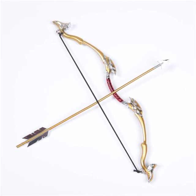 Gold Bow And Arrow Weapon