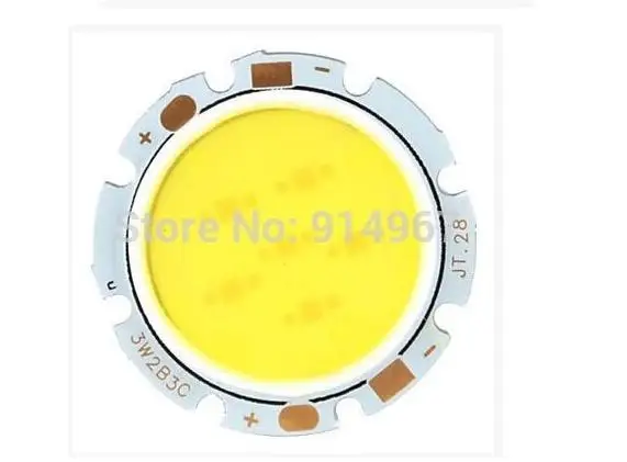 Chip LED Cob redondo de alta potencia, 3W, 5W, 7W, 10W, 15W, 20W, Blanco/blanco, DC9 50V cálido ...