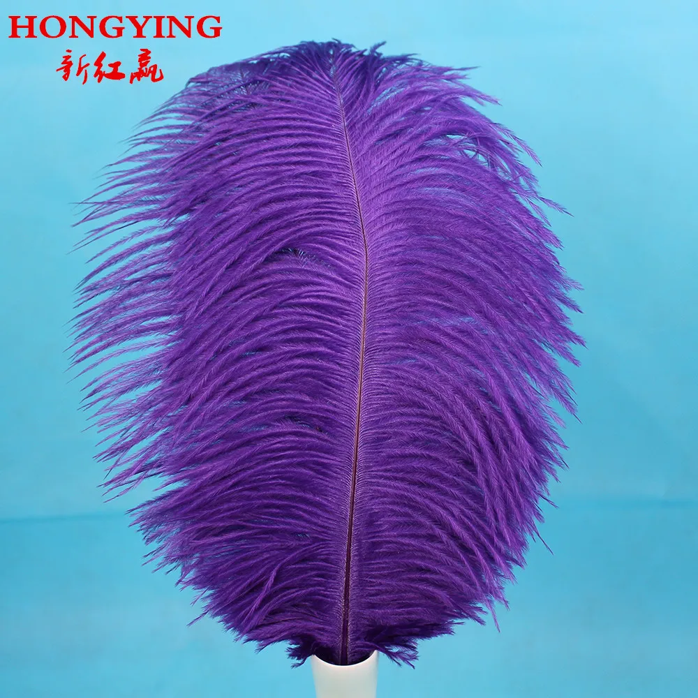 50 PCS natural purple ostrich feather 25 30 cm / 10 to 12 inches ...