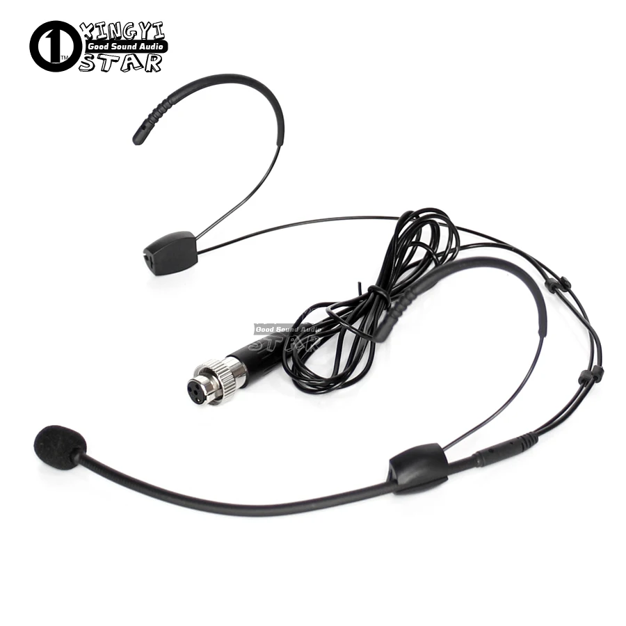 Mini Xlr 4 Pin 4pin Screw Locking Earset Head-mounted Mic Headset ...