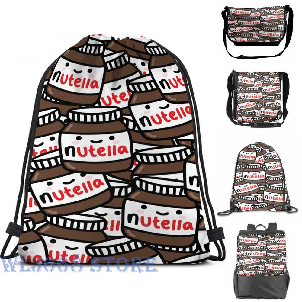 Funny-graphic-print-shoulder-Bags-women-Cute-Nutella-Pattern-Single ...
