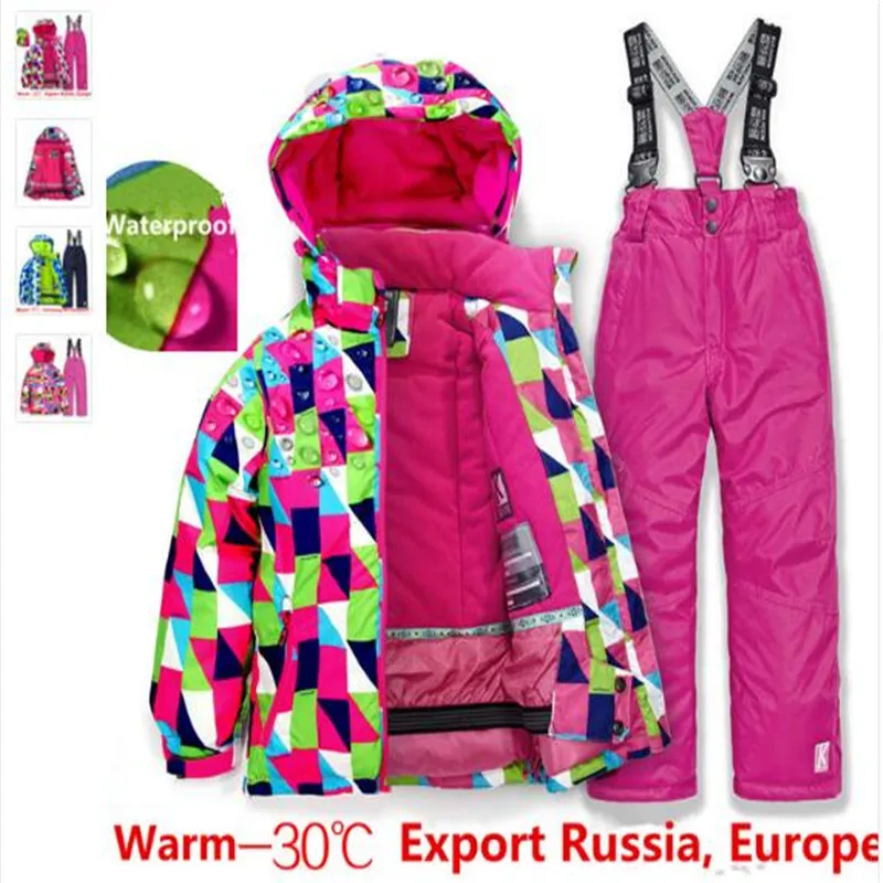 Free-Shipping-Boys-girls-Ski-Suit-Waterproof-Windproof-Snow-Pants ...