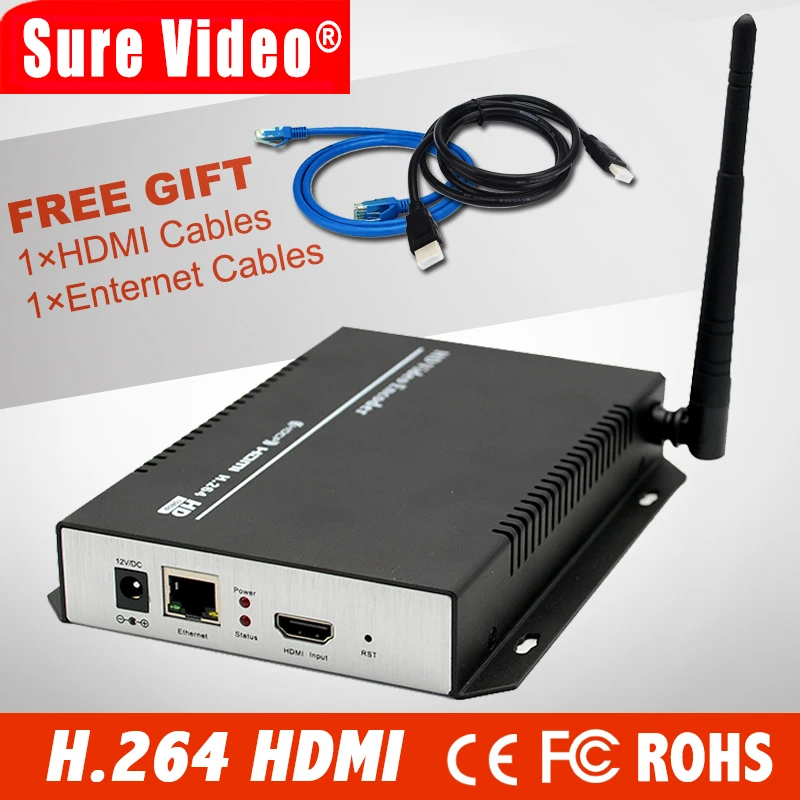 Codificador HDMI H.264, servidor Wifi IPTV RTMP/UDP/RTSP HDMII a IP, codificador de transmisión ...