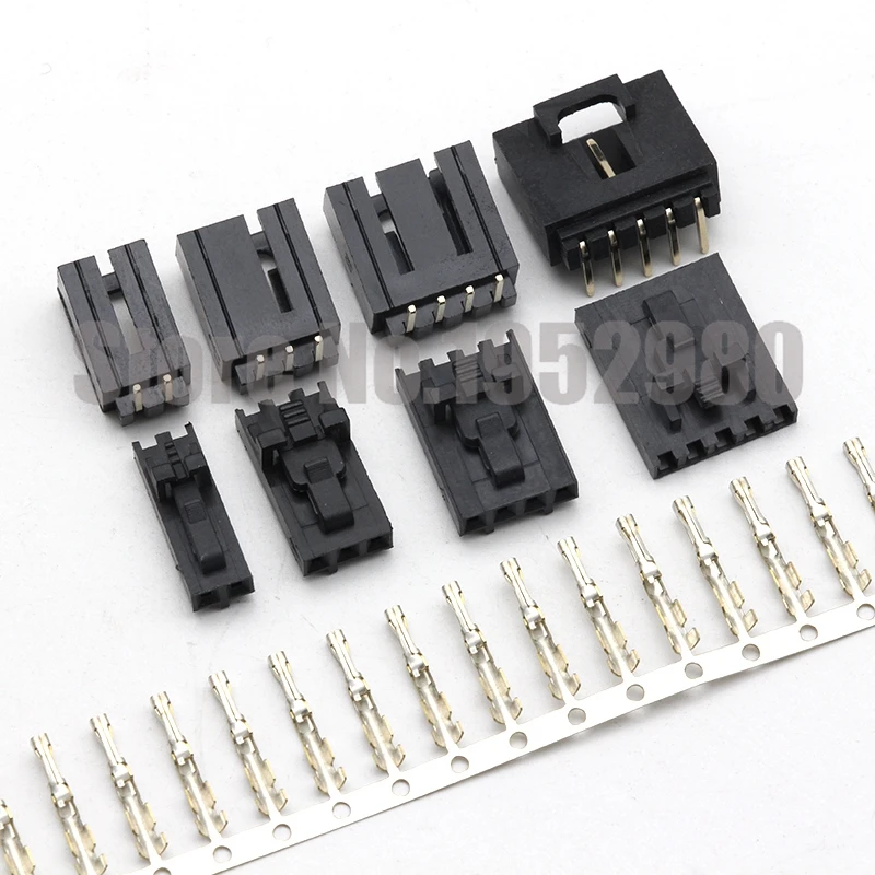 50 Set MX2.54 Dupont Connector 2/3/4/5/6/8/12Pin with Belt Buckle Single Row 2.54mm Right Angle ...