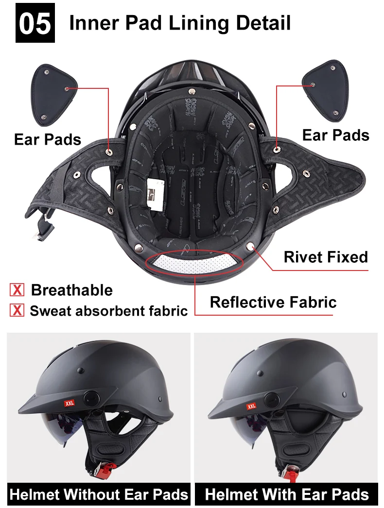Motorcycle helmet with sunshield - AliWheels