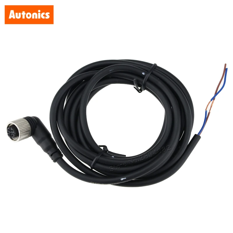 Autonics M12 Photoelectric Proximity Sensor Connector Cable Socket 2M ...