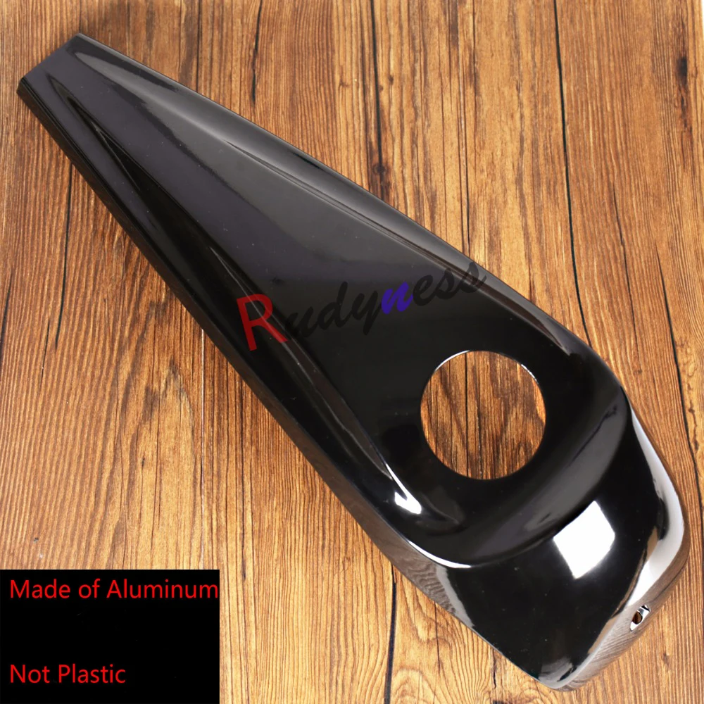 Gloss Black Die-cast Aluminum Smooth Dash Console Cover For Harley ...