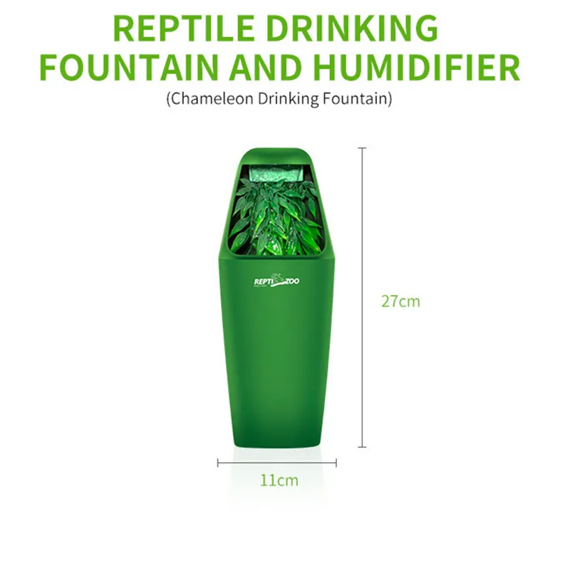 Reptile Drinking Water Filter Fountain Feeding Chameleon Lizard ...