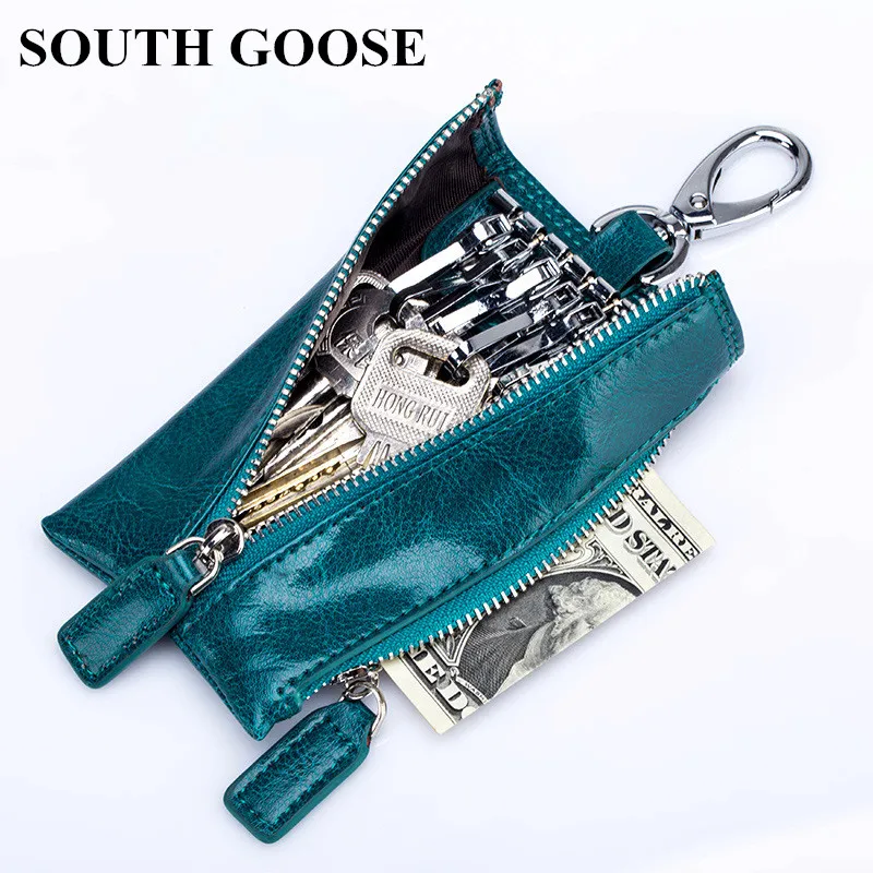 Fashion Genuine Leather Key Wallet Multifunction Keys Organizer Men Car ...