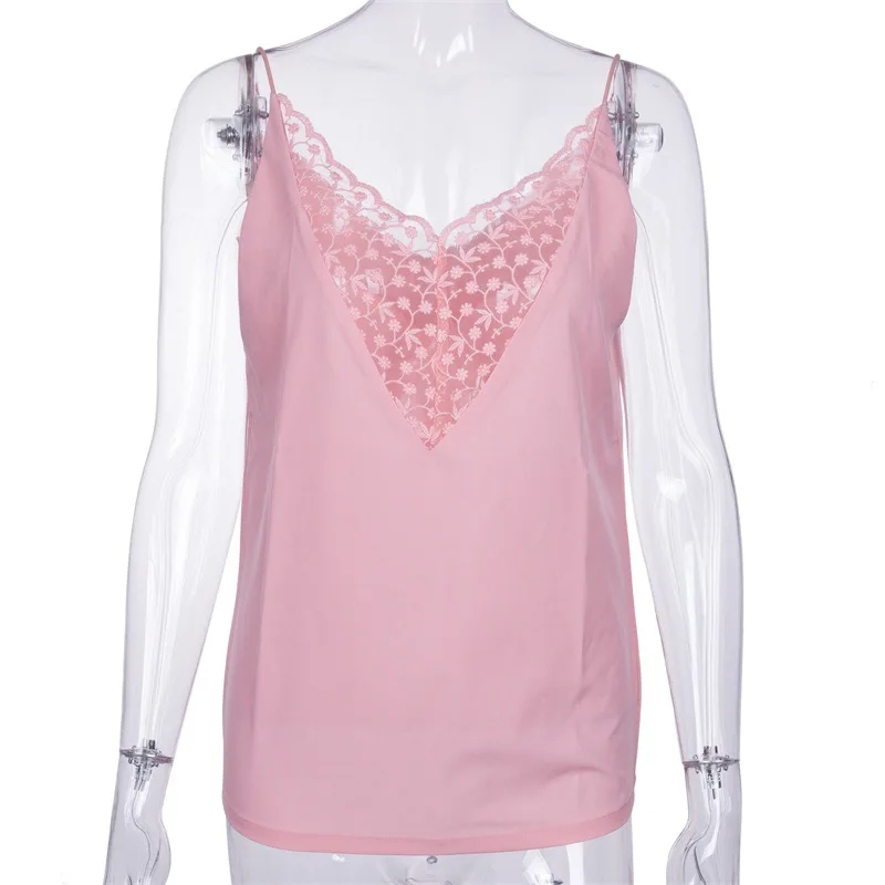 Sexy White Lace Camisole Tops V Neck Sleeveless Strap Tank Top Sleepwear Nightshirts Best