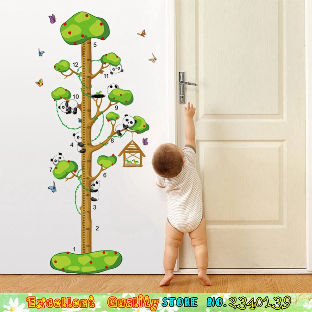 Tree Height Chart Wall Decals