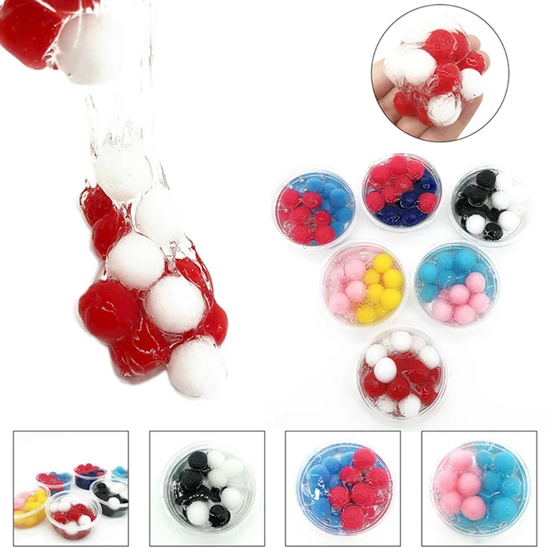 2018 Colorful Attractive Crystal Ball Squishy Mud Creative Modeling ...