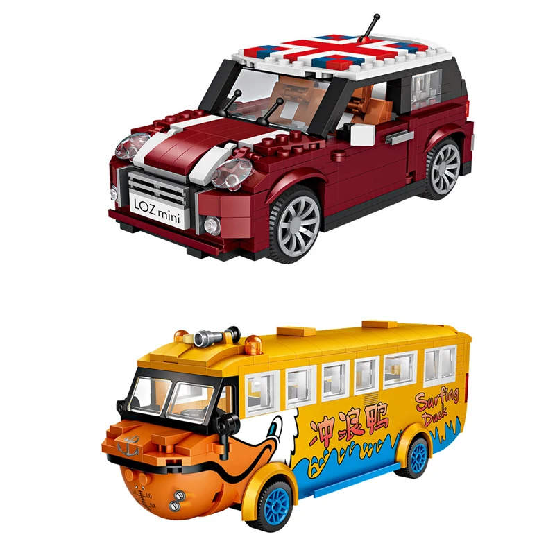 Mini Blocks Technic Cooper Car Model 1:24 Magic Diamond Building Block ...