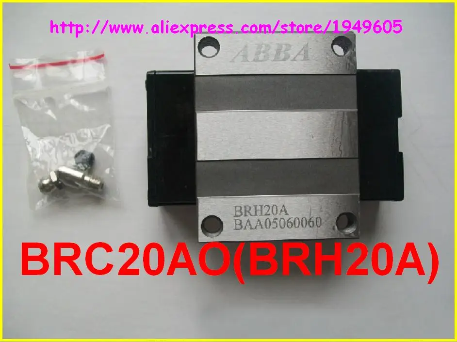1pc Of Brc20ao Slider Brh20a Carriage Bearing Abba Linear Guides - Linear Guides - AliExpress