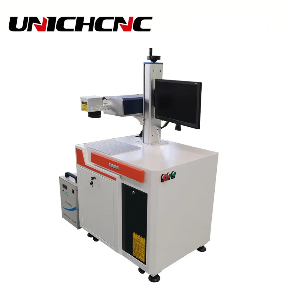 glass crystal Plastic ABS PP PPR PCB ceramics steel 3w uv laser marking ...