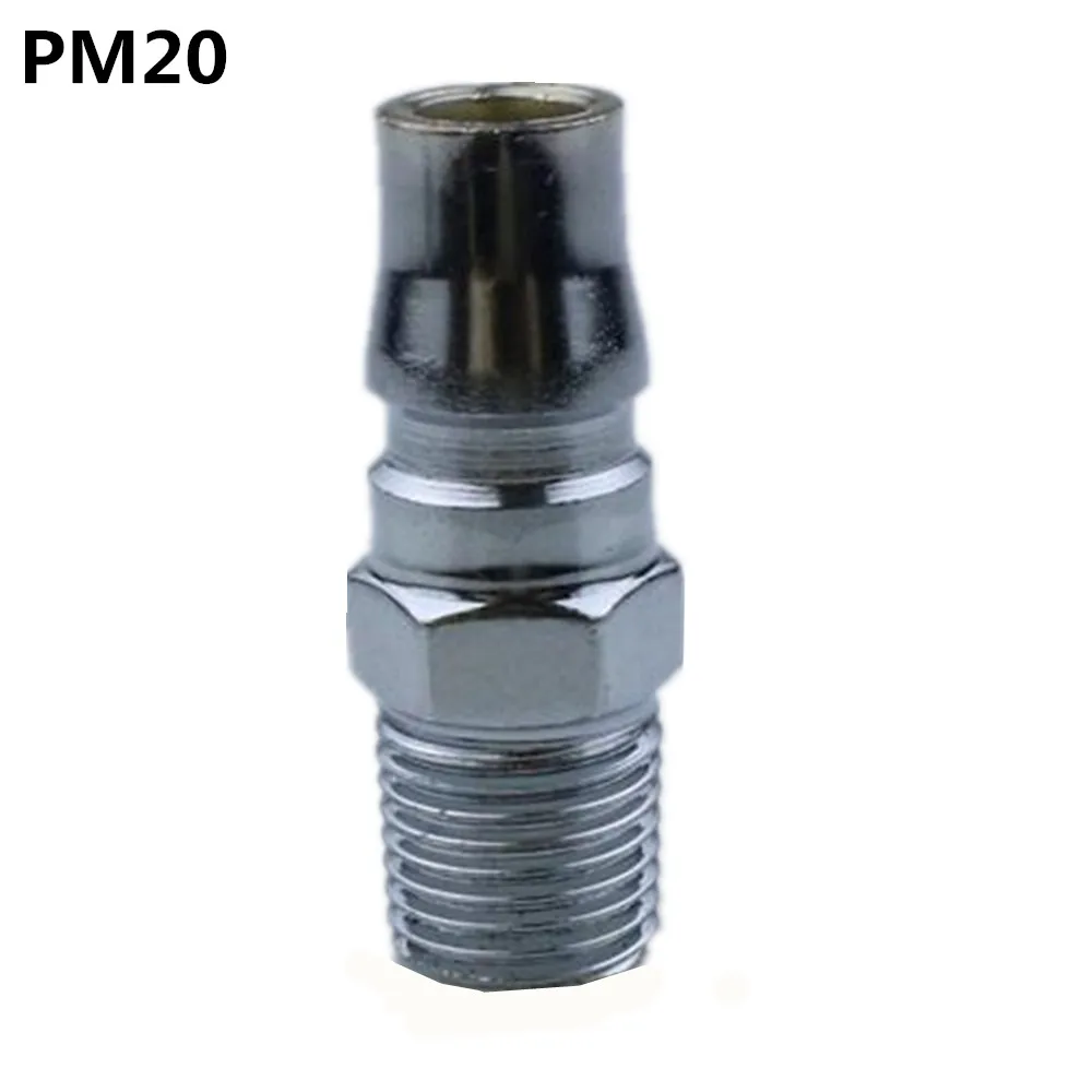 5Pcs PM 20 G1/4 Pneumatic Air Quick Coupler ขั้วต่อซ็อกเก็ต PM20 1/4 ...