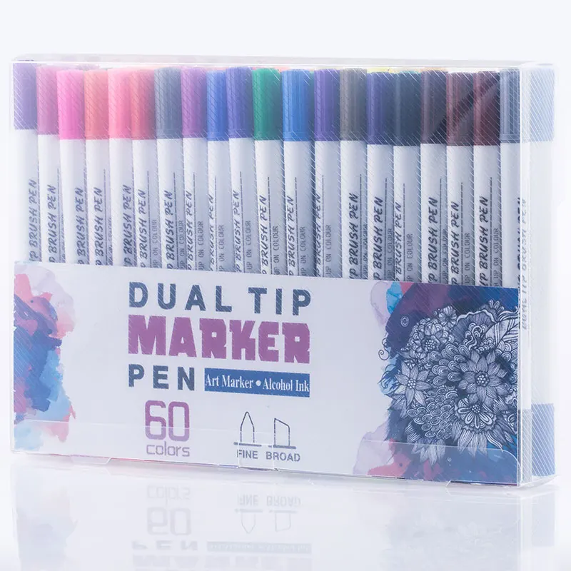 Dual Headed Watercolor Marker Art Set Colored Manga Artistic Children ...