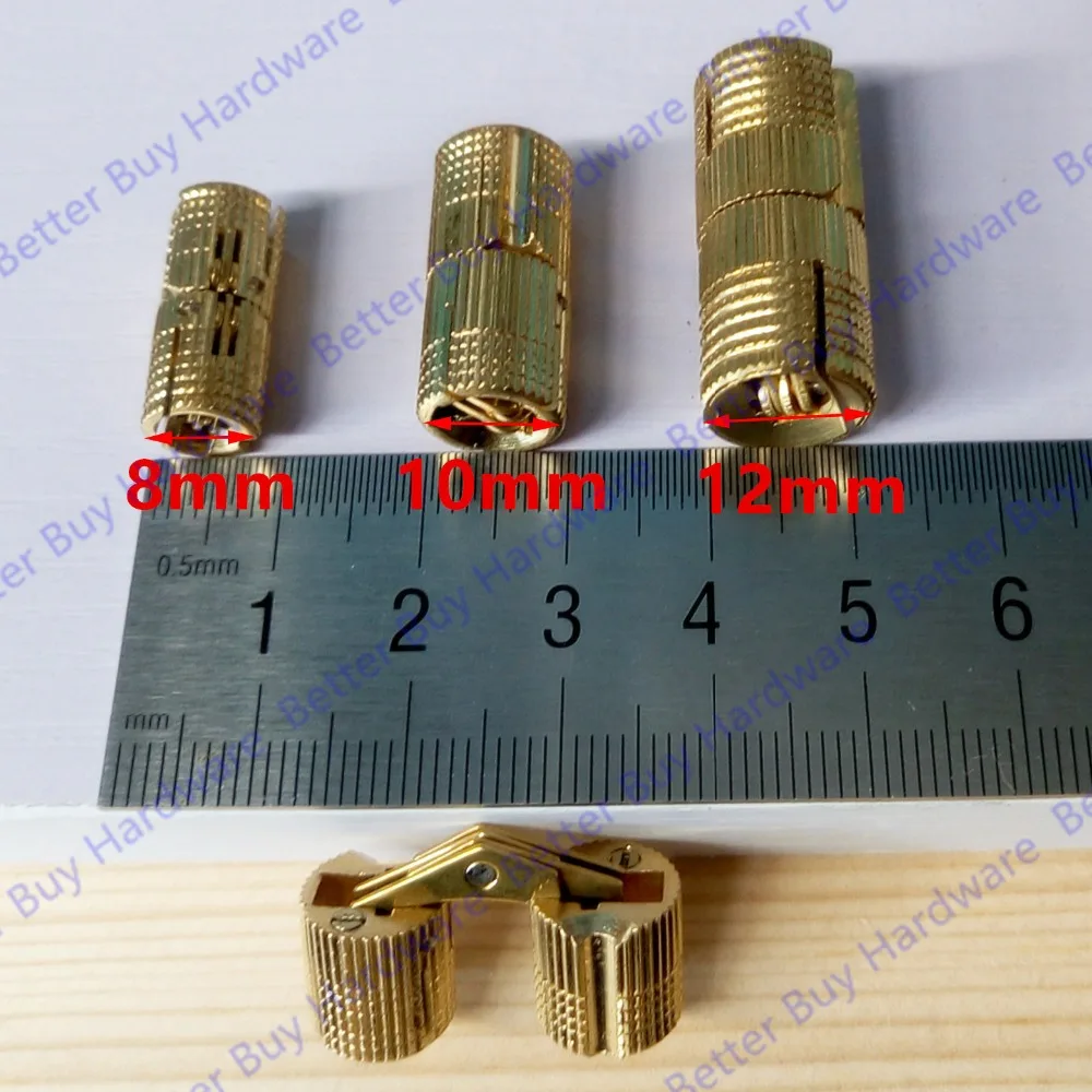 Dia8mm10mm12mm Brass Hidden Hinges Barrel Hinge Invisible Furniture