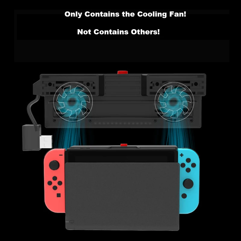 Cooler para nintendo switch, ventilador com controle de temperatura e 2 ...