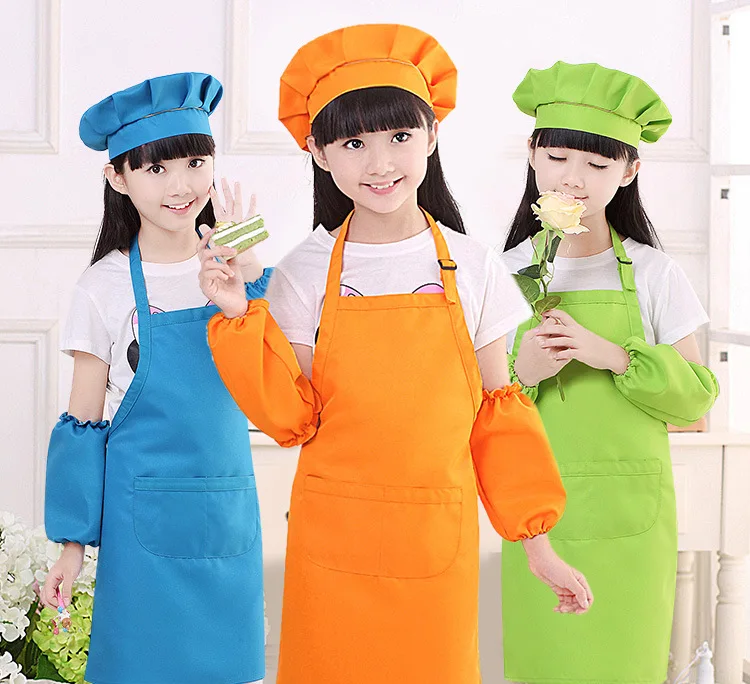 Cute Kids Aprons Child Children Cooking Backing Aprons Draw Studio ...