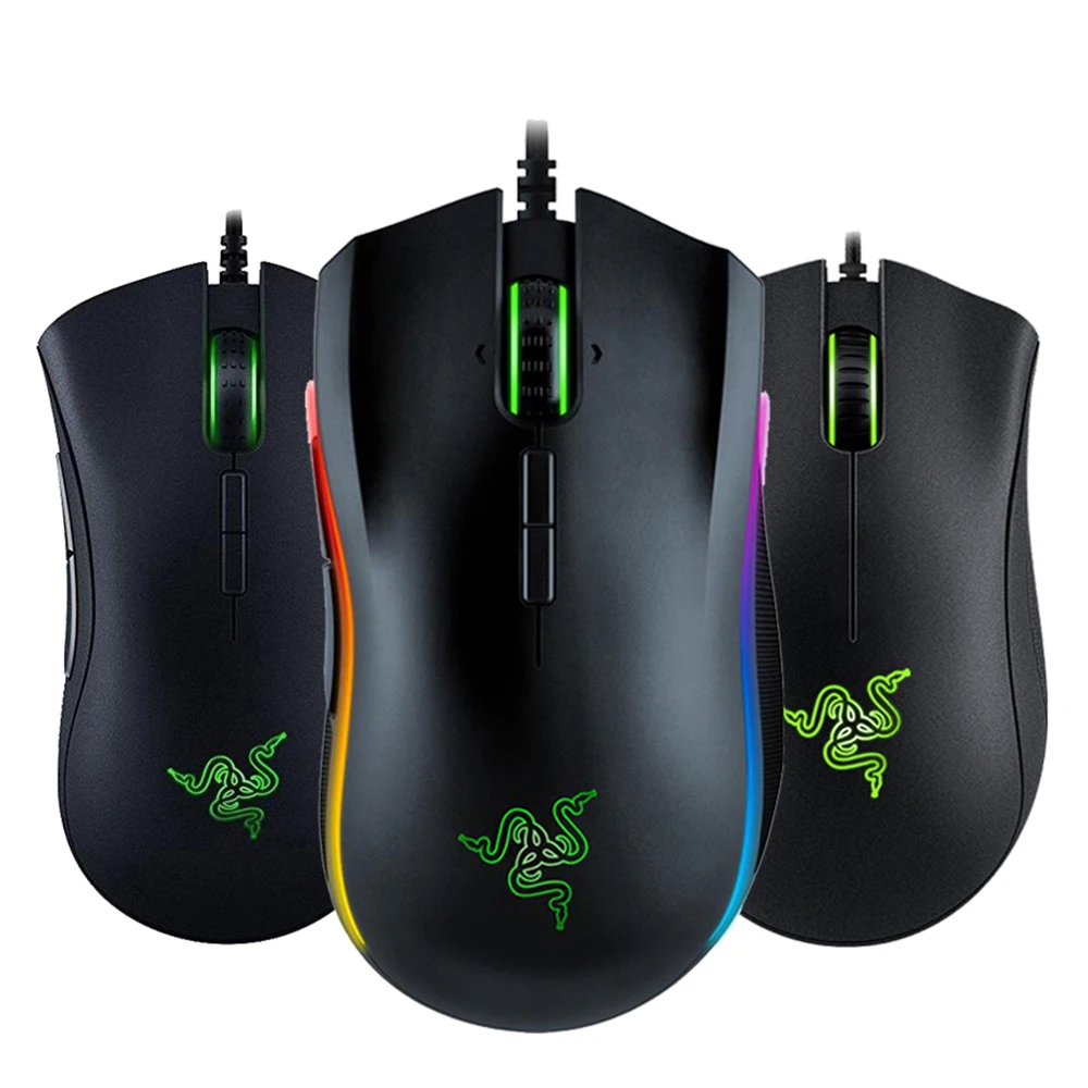 Razer DeathAdder Elite Gaming Mouse 16000 DPI Ergonomic Chroma Lighting 