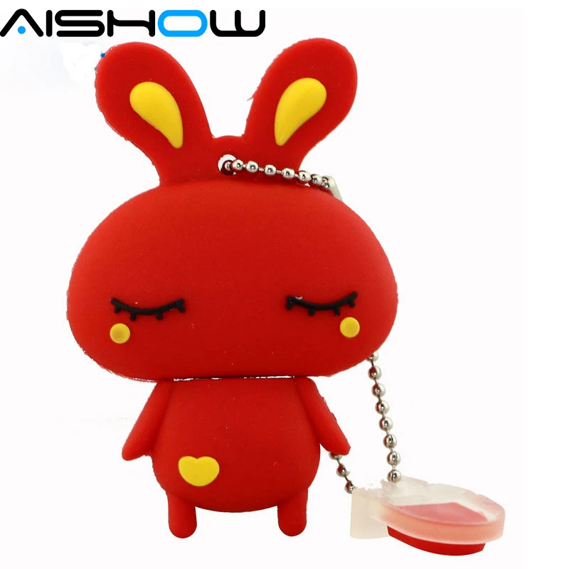 Cute rabbit usb flash drive 128M 2GB 4GB 8GB 16GB 32GB usb thumb pen ...
